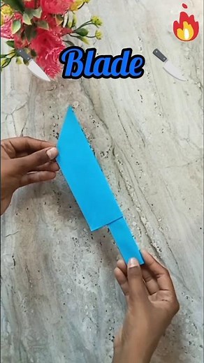 Diy origami Blade | Tutorial | A very powerful weapon 🔪 | EASY craft ideas 💡 #shorts