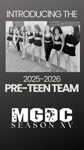 The Meredith Gravely Dance Company on Instagram: "✨ 𝐖𝐞𝐥𝐜𝐨𝐦𝐞, 𝐏𝐫𝐞-𝐓𝐞𝐞𝐧 𝐓𝐞𝐚𝐦! ✨ We are thrilled to officially welcome our Pre-Teen Team to the 2026 Competition Season of The Meredith Gravely Dance Company! 💫 This group is full of passion, dedication, and growing artistry, and we can’t wait to see them take the stage with confidence and heart. The future is bright for these dancers, and this season is going to be one to remember! Let’s go, Pre-Teens — it’s your time to shine! 🌟