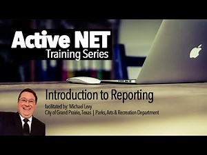 Michael D. Levy: ActiveNET Training #6 - Introduction to Reporting