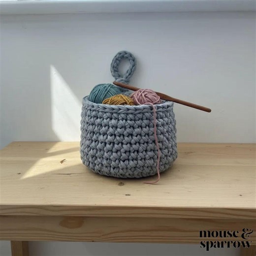 Easy Crochet Basket Pattern for Beginners (includes Step-by-step Video Guidance) - Etsy Canada