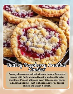 5.9K views · 28 reactions | Buttery Raspberry Crumble Cookies Soft,...