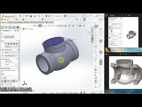 SolidWorks tutorials 56 How to advance model valve housing