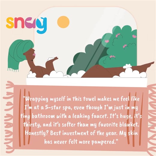 Say goodbye to the morning "towel gap" dance! 🙅‍♀️ Introducing a game-changing solution for busy commuters like you: A massive 2.2m long towel that wraps around twice, saving you time and hassle in your AM routine. Made from premium Aegean cotton, it's thick, absorbent & ridiculously soft - making mornings easier one wrap at a time. #NoMoreTowelGap | Snag Tights