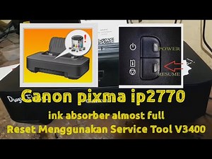 Reset Printer Canon IP2770 service tool V3400 #reset #canon