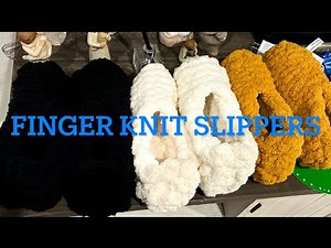 Easy Crochet Finger stitch slippers