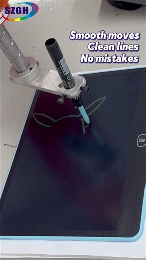 SZGH S600 6 scara robot drawing Pikachu #industrial #robotics #scararobot #factory #pikachu #szgh