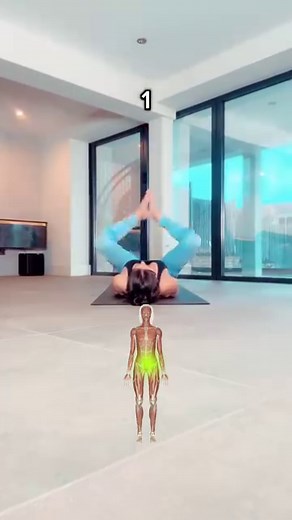 979K views · 12K reactions | A simple yoga inspired workout you can do laying on your mat. This is especially good at strengthening the core and working with hip mobility! Can you do the bonus level at a the end?  #yogatutorial #workout #yogaforcore | Abi Mills Yoga | Facebook