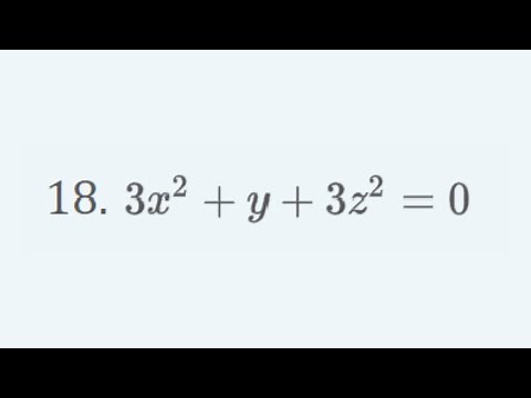 Use traces to sketch and identify the surface - Problem 12.6.18 Cengage Calculus