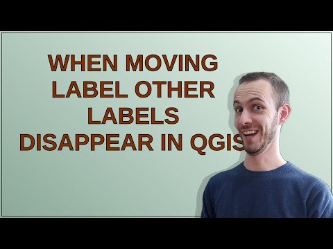When moving label other labels disappear in QGIS