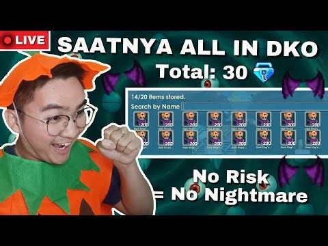 ALL IN 30 BGL DKO GACHA!! No Risk = No NIGHTMARE DEVIL | Growtopia Live