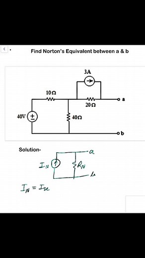 2.4K views · 31 reactions | How can solve norton theorem based problem #basicelectricalengineering #networktheorem #gate #mritunjaylectures | Mritunjay Lectures | Facebook