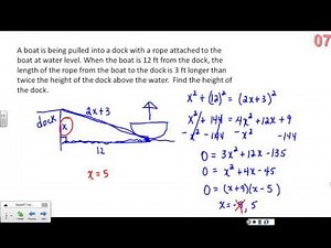 Quadratic Equations Applications and Modeling
