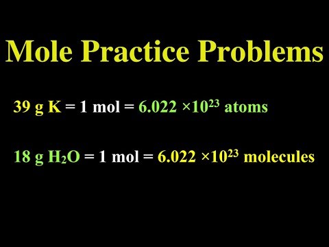 Mole Practice Problems