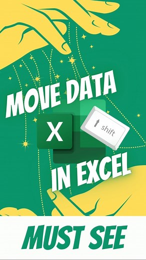 16K views · 552 reactions | Excel Trick 033: You can hold down the SHIFT Key to move your data around in Excel  #excel #exceltutorial #exceltricks #analysis #accounting #accountinglife #dataanalysis #dataanalytics #datavisualization #finance #microsoft | ExcelCamp | Facebook