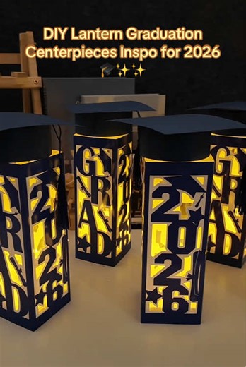Congratulations! Need some graduation centerpieces ideas for 2026? 🎓✨✨ That’s it! These 9pcs blue lantern centerpieces with LED lights and cap designs. Easy to assemble. Super cute graduation centerpieces or graduation gifts or graduation keepsakes for 2026 graduates 👨‍🎓👩‍🎓🥰🎁#graduationcenterpiece #graduationgift #centerpiece #classof2026 #gradseason