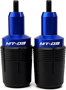 MOWOK CNC Motorcycle Frame Sliders Crash Protector Pad Falling Protection Fit For YAMAHA MT-09 2021 MT 09 2022 MT09 SP 2023 TRACER 9 /GT FZ09 (Blue)