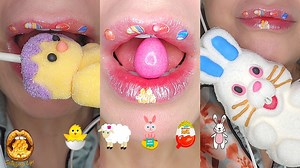 36K views · 916 reactions | Happy Easter!!! ASMR satisfying eating Easter emoji food challenge. Which easter treat sound was your favourite? Satisfying ASMR eating emoji food TikTok challenge, ASMR satisfying eating cute emoji food challenge. | Satisfying Lips | Facebook