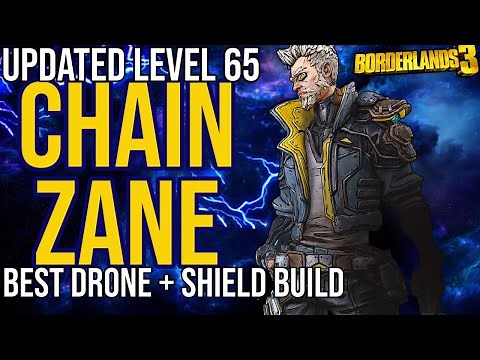 Updated Level 65 Drone/Shield Zane Build! Solo All Content + Gamesave // Chain Zane // Borderlands 3
