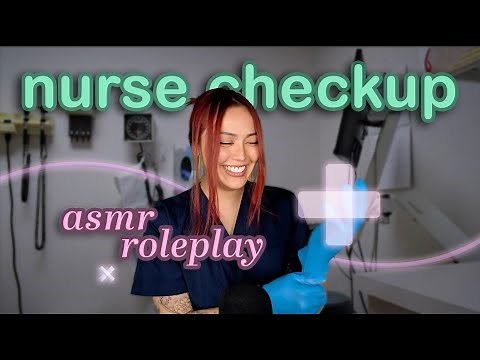 ASMR relaxing nurse checkup (softspoken)