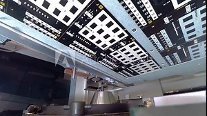 Inside the selective soldering process. Automated machine. The latest creation of electronic boards. Manufacture of electronics in the factory close up. High tech.