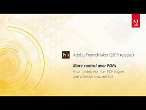 More control over PDFs – Adobe FrameMaker (2019 release)
