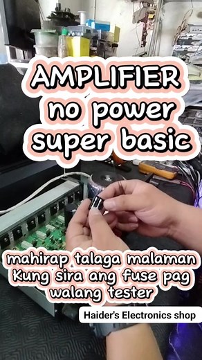 733 amplifier no power, repair done by Haider's Electronics Repair Shop | Haider Alcantara
