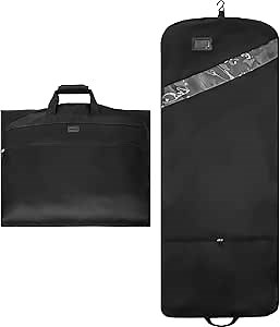 66" Garment Bag for Extra Long Dress, Tri-fold Dress Garment Bag Hanging Bag for Men Women Wedding Dress Suit Coats Jackets Shirts Storage