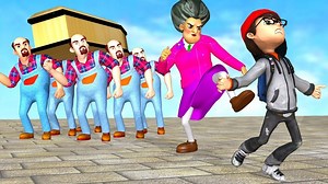 2.2M views · 56K reactions | Scary Teacher 3D Miss T and Neighbor Coffin Dance Compilation with Nick Troll Power Speaker | Scary Teacher 3D | Facebook