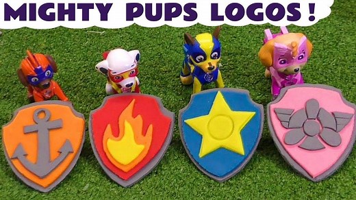 Paw Patrol Mighty Pups Logo Rescue Challenge with Thomas and Friends and Pirates Funny Funlings in t