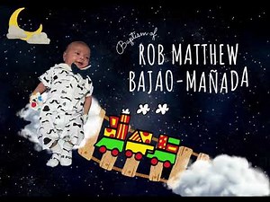 Sample of Baptismal Invitation using CANVA