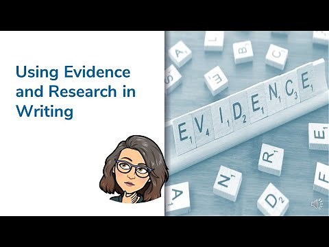 Understanding Evidence in Academic Writing