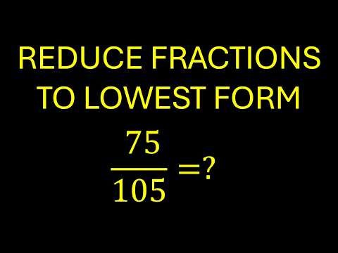 Reduce Fractions To Lowest Form 1