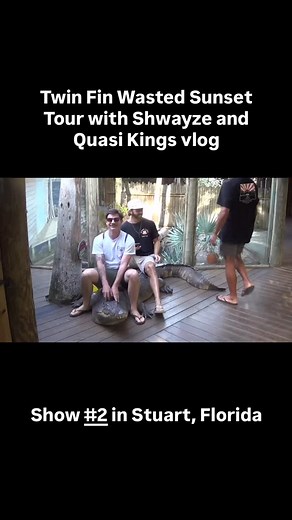 We’re vlogging our entire tour with @shwayze and @thequasikings follow along on YT for more #tour #tourlife #rockband #touringartist #music | Twin Fin