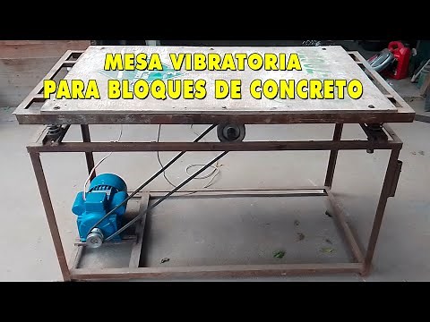 How to make a vibrating table for manufacturing concrete blocks | easy and cheap
