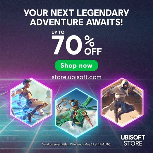Want to get into some legendary action? 🎮 Shop our sale at the #UbisoftStore and use code LEGEND24* at check out to save even more >> https://ubi.li/LFsKS *Conditions apply | Ubisoft