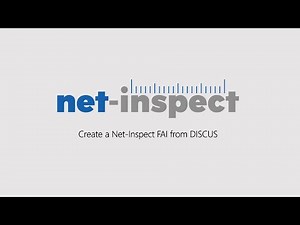 Create a Net Inspect FAI from DISCUS