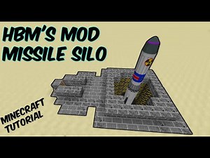 How to make a Working "Underground MISSILE SILO" in Minecraft | HBM's Mod Simple Missile Silo Guide