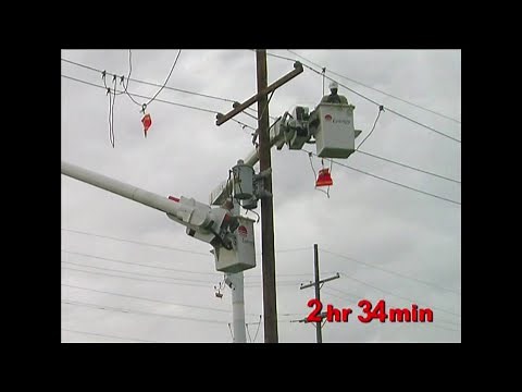How long does it take to replace a utility pole?