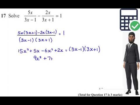 2025 June H P3 Q17) Solving Fractional Equations