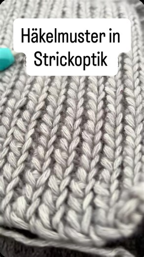 Küma Tutorials | Ich teste gerade dieses elastische Häkelmuster in Strickoptik 😍 Speicher dir das Video ab & folge mir für mehr Häkelideen 🧶... | Instagram