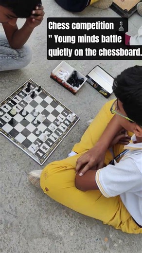 Not all games need speed — some need strategy. Chess in between group games.”#sanmariahighschool