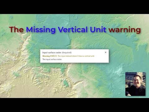 Vertical Units in ArcGIS Pro, and the "Input dataset doesn't have a vertical unit" warning