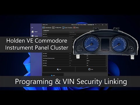 Holden VE Commodore Instrument Panel Cluster (IPC) Programming and VIN Security Linking