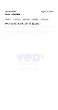 SAARC's Fight Against Terrorism & Narcotics | History 12th