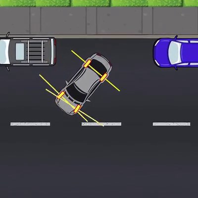 Helpful animation reminds us just how simple parallel parking Is. | Magic PI - math animations