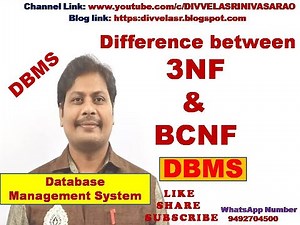 Difference between 3NF and BCNF || 3NF vs BCNF || Comparison between 3NF and BCNF || BCNF vs 3NF