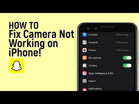 How to Fix Snapchat Camera Not Working on iPhone [easy]