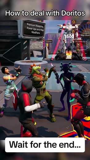 The ending is so damn cool… THIS IS HOW TO DEAL WITH DORITOS! Code in comments #Fortnite #UEFN #fortnitecreative #MechArena @Fortnite Official