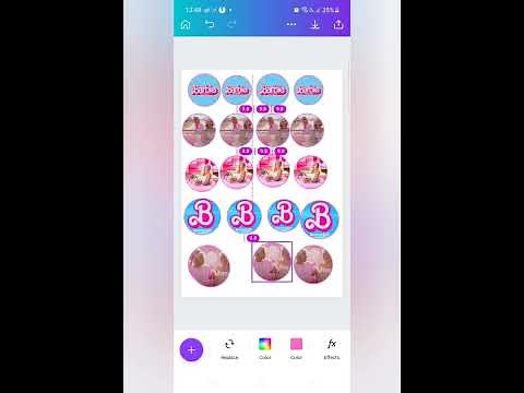 How to make Printable Cupcake Toppers with your phone using Canva