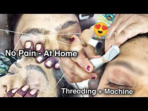 Perfect Eyebrow Threading at Home | Forehead Hair Removal Machine Demo 🔥 (No Pain!)
